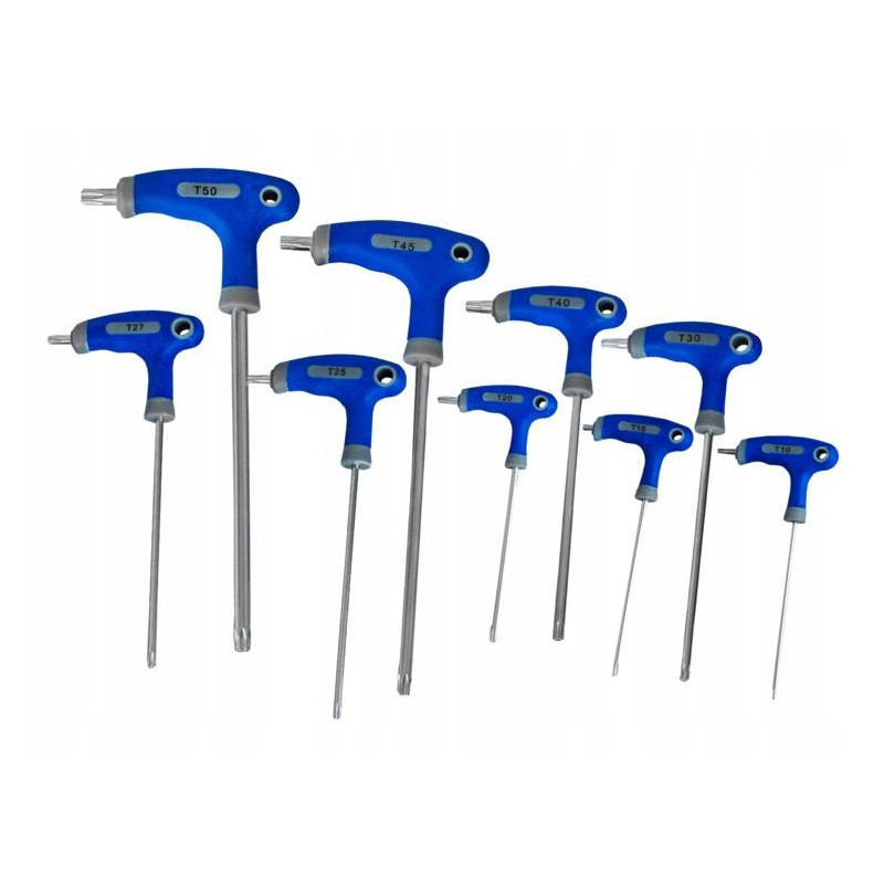 KLUCZE TORX DŁUGIE IMBUSY 9 ELEMENTÓW - Toolbox